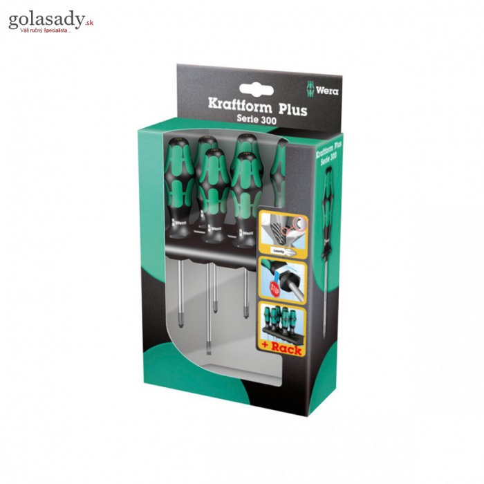 WERA Kraftform Plus PL+PH+PZ 335/350/355/6 sada skrutkova | Golasady.sk